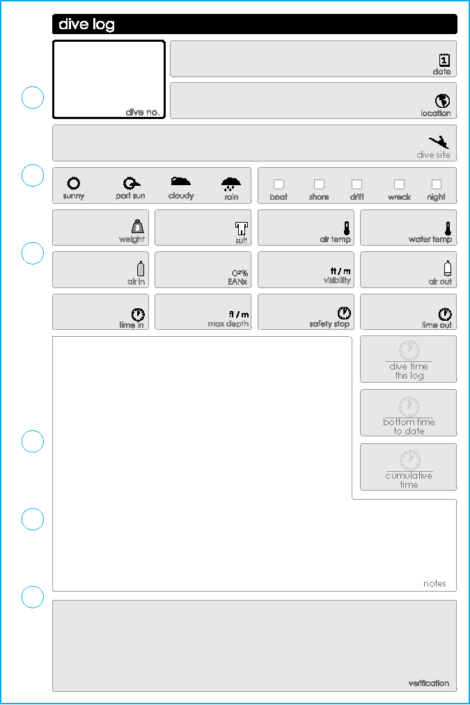 Dive Log Book Refills - Custom Printed Dive Logs | Branded Diving Logs